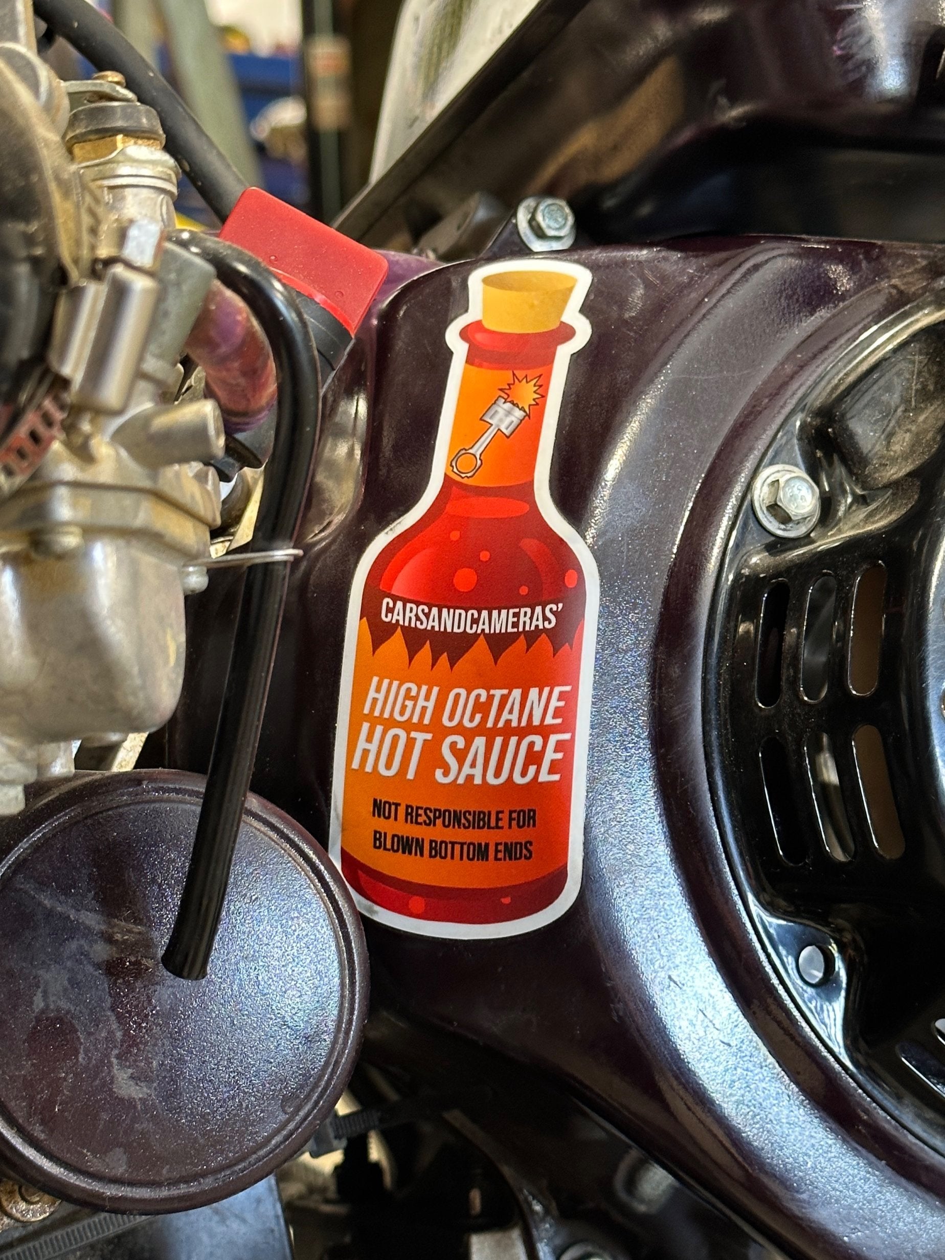 High Octane Hot Sauce Sticker (2 Pack) – CarsandCameras